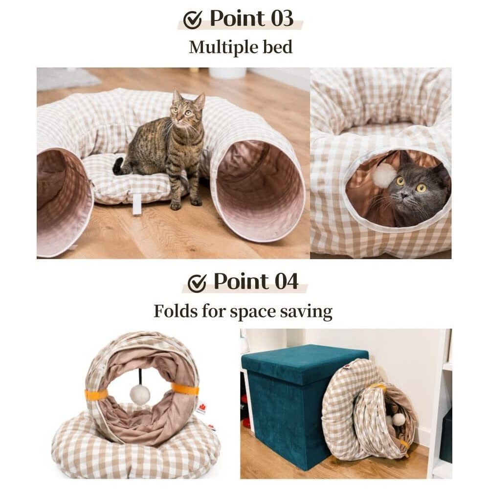 2-In-1 Play Tunnel & Cozy Cat Nap Spot - CatGlamour.com