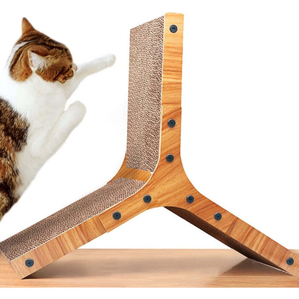 3-Sided Triangle Cat Scratching Pad - CatGlamour.com