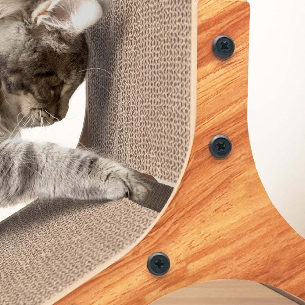 3-Sided Triangle Cat Scratching Pad - CatGlamour.com