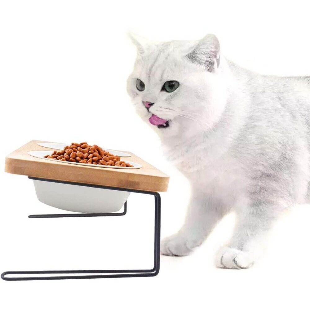 Anti-Vomiting Orthopedic Ceramic Cat Bowl - CatGlamour.com