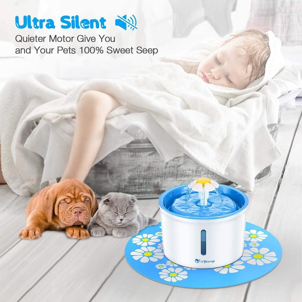 Cat Water Flower Fountain - CatGlamour.com