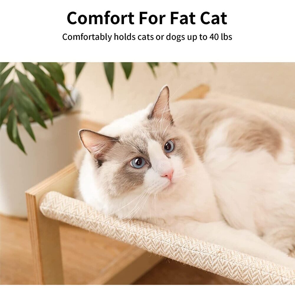 Comfortable Elevated Cat Bed Hammock - CatGlamour.com