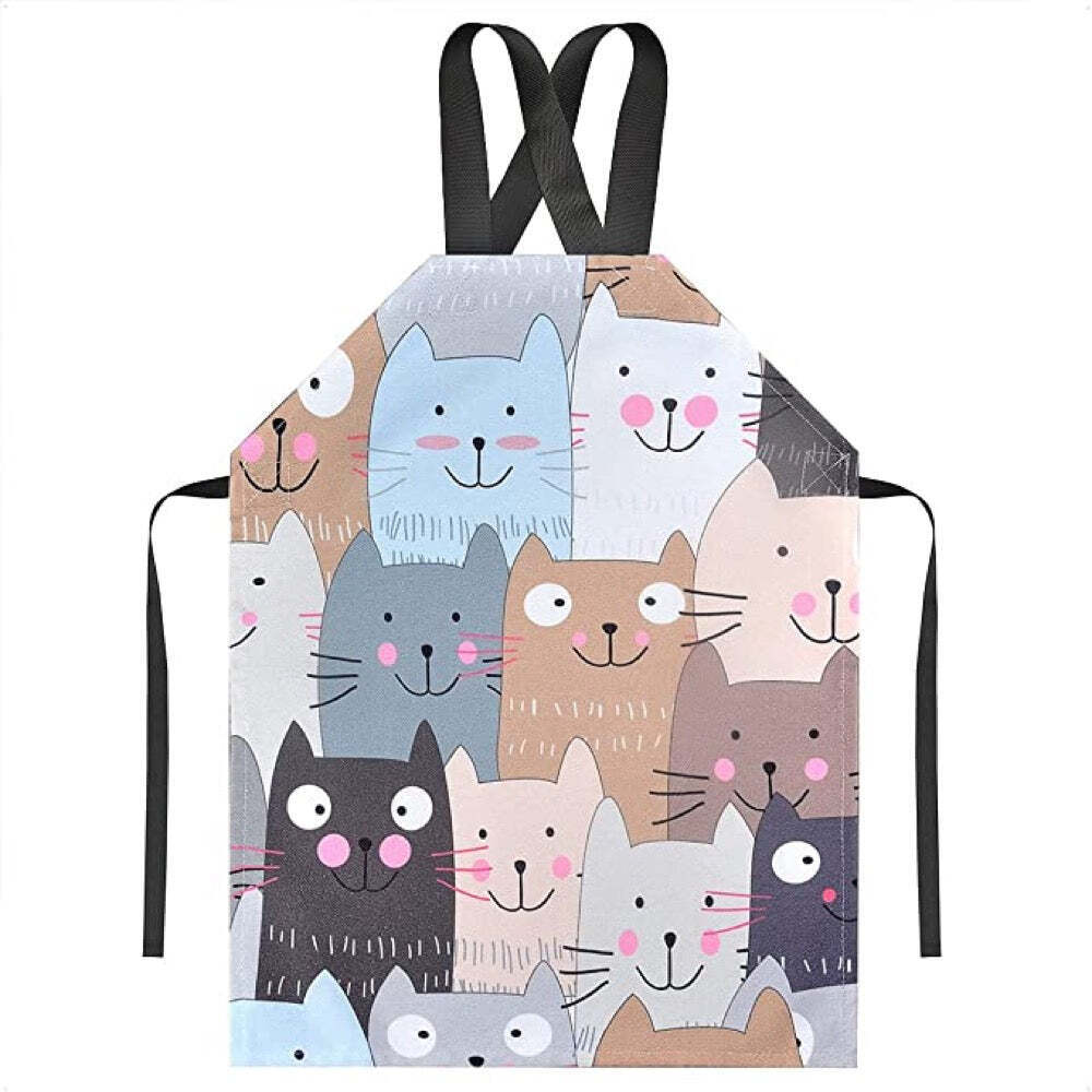 Cute Cat-Themed Apron For Kids - CatGlamour.com