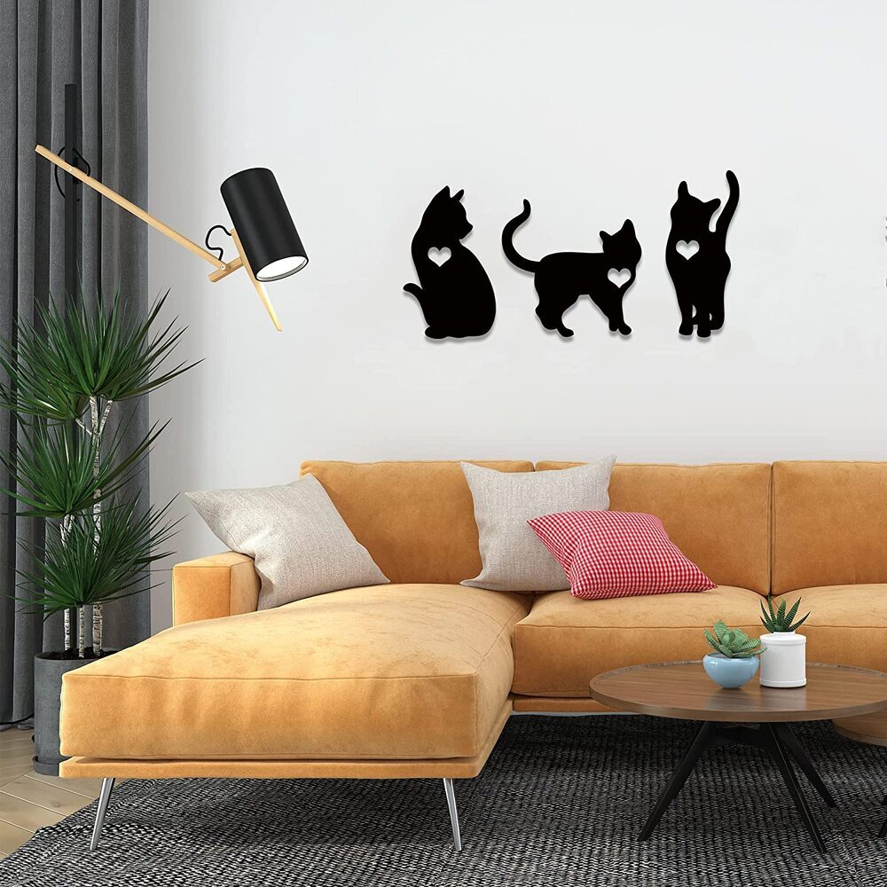 Cute Cats Wooden Wall Art Decoration - CatGlamour.com