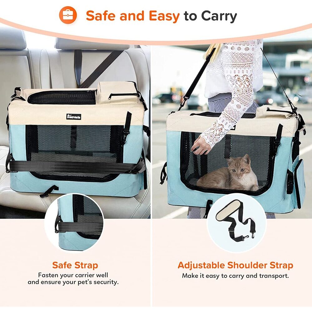 Extra Large Cat Carrier (Perfect For Vet Visits) - CatGlamour.com