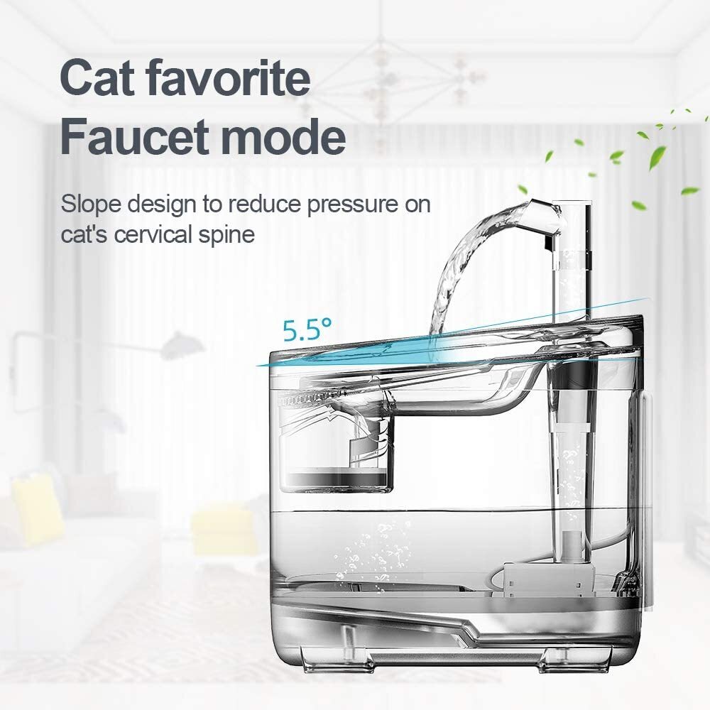 Faucet-Design Cat Water Fountain - CatGlamour.com