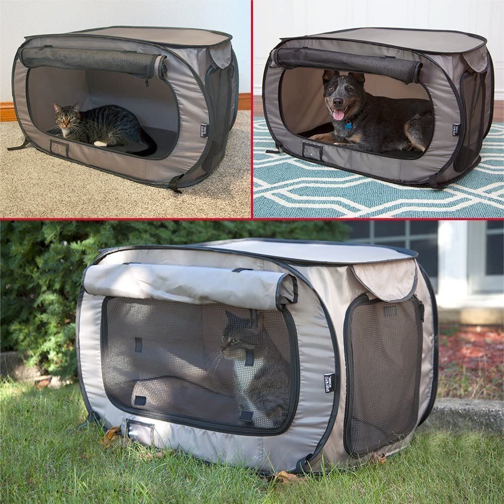 Large Pop Open Cat Cage Kennel - CatGlamour.com