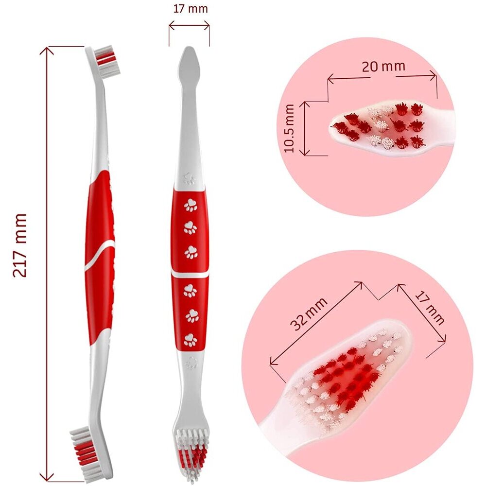 Non-Slip Dual Head Cat Toothbrush - CatGlamour.com