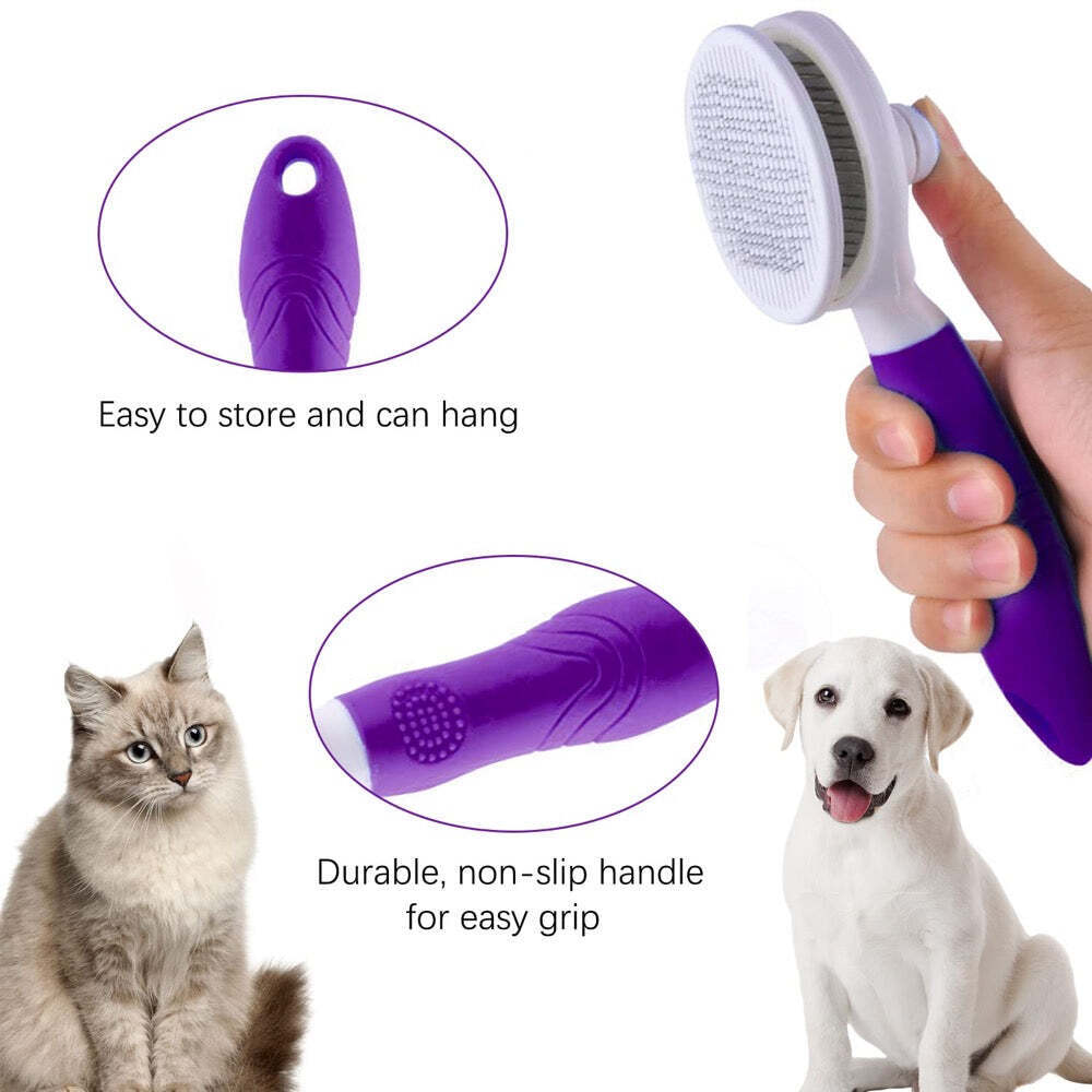Self-Cleaning Cat Grooming Brush - CatGlamour.com