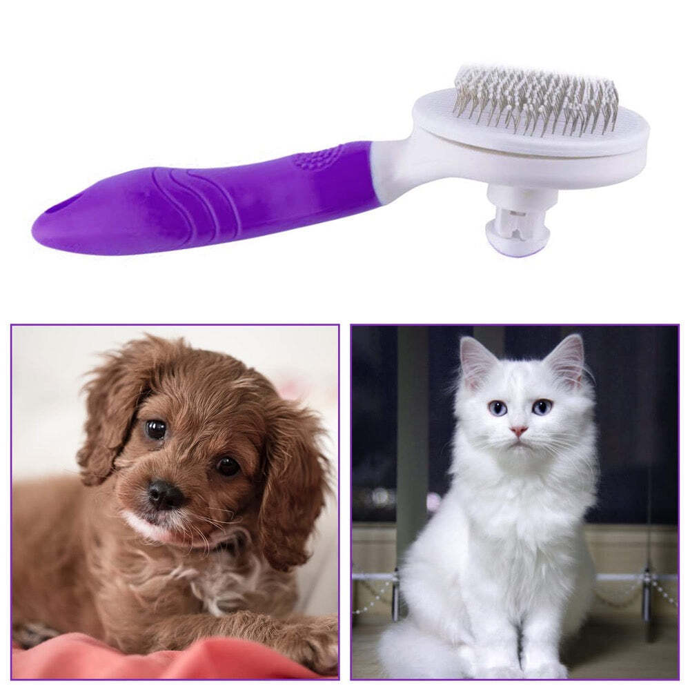 Self-Cleaning Cat Grooming Brush - CatGlamour.com