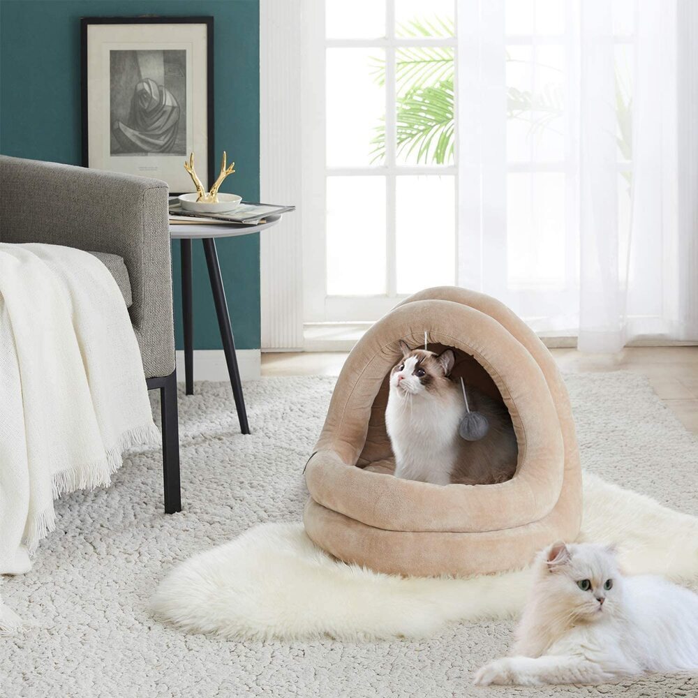 Soft Cave Cat Bed - CatGlamour.com