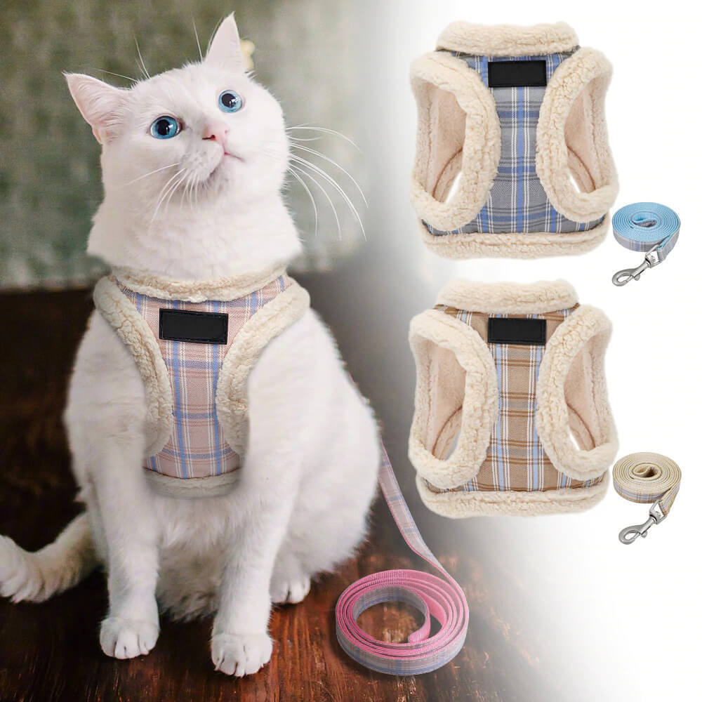 Soft Padded Cat Harness Vest - CatGlamour.com
