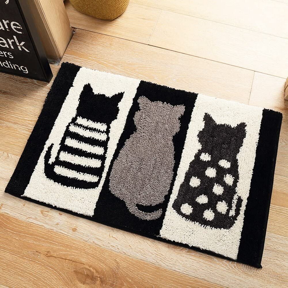Strong Water Absorption Cat Bath Room Rug - CatGlamour.com