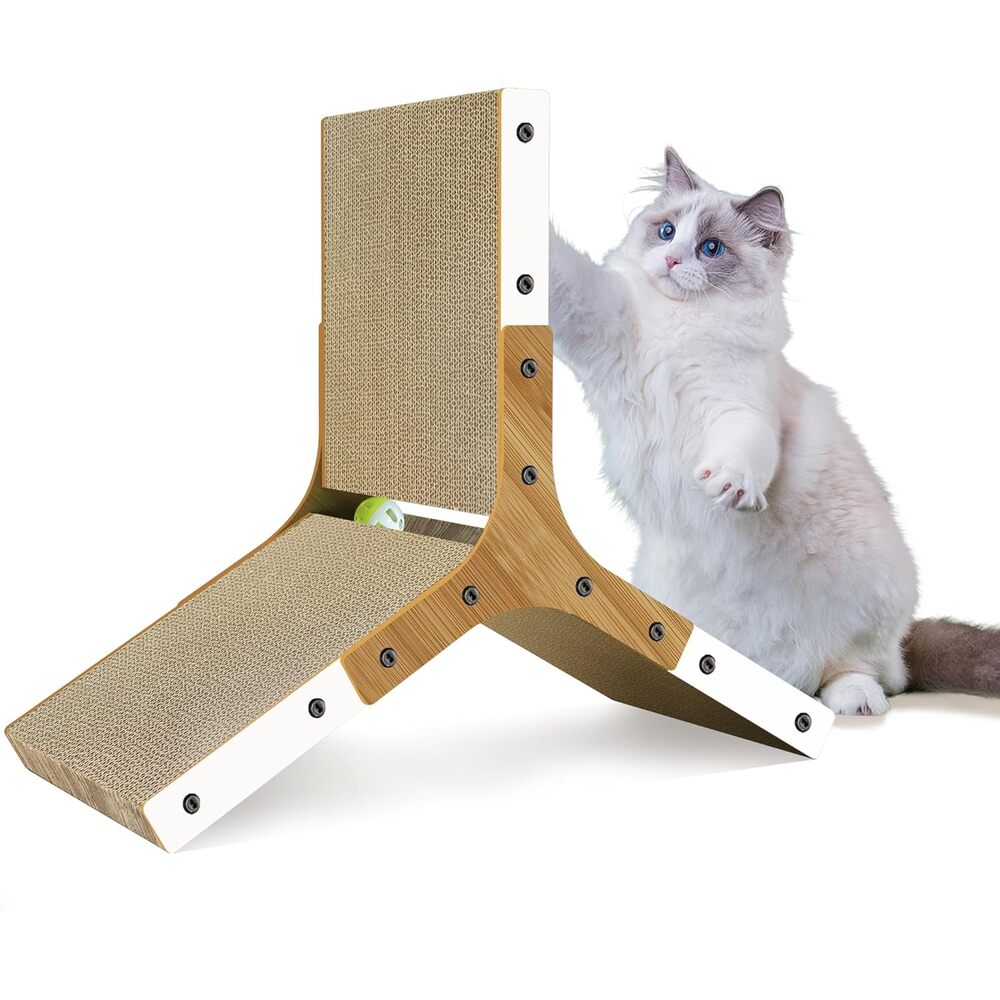 6-Sided Triangle Scratching Board - CatGlamour.com
