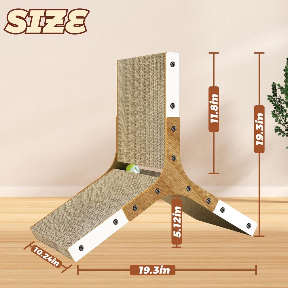 6-Sided Triangle Scratching Board - CatGlamour.com