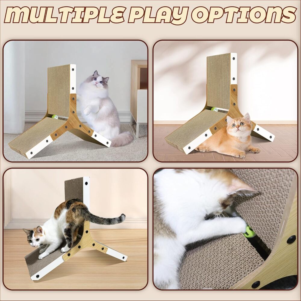 6-Sided Triangle Scratching Board - CatGlamour.com