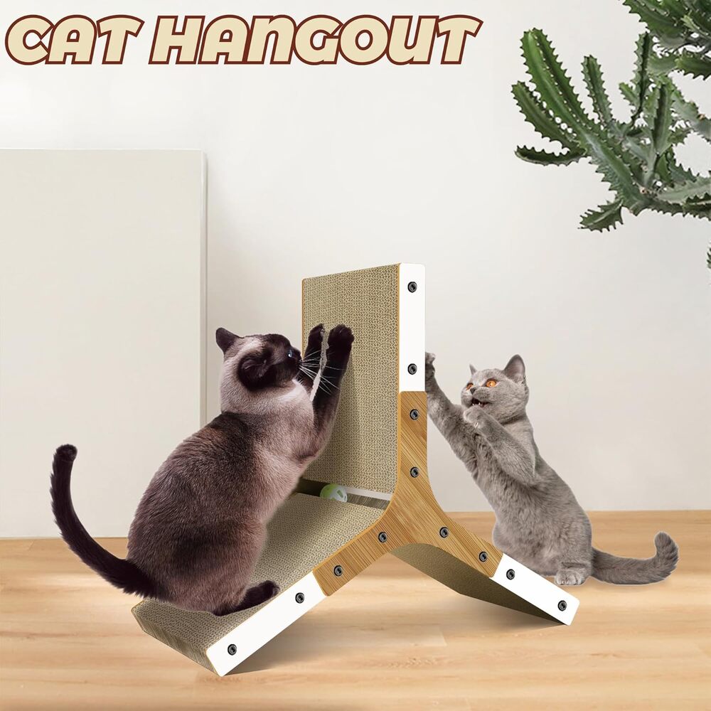 6-Sided Triangle Scratching Board - CatGlamour.com