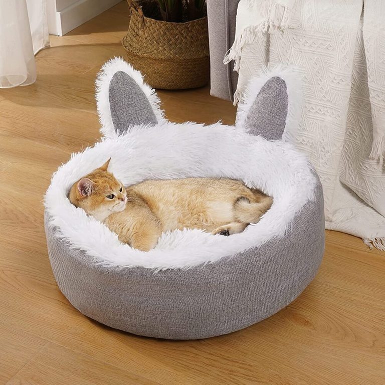 Warm & Fluffy Calming Cat Bed - CatGlamour.com