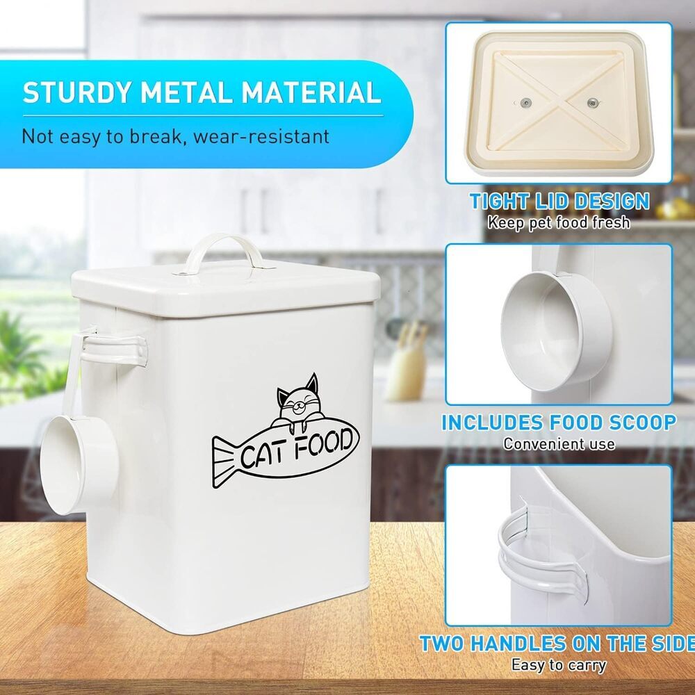 Modern & Airtight Cat Food Storage Container - CatGlamour.com