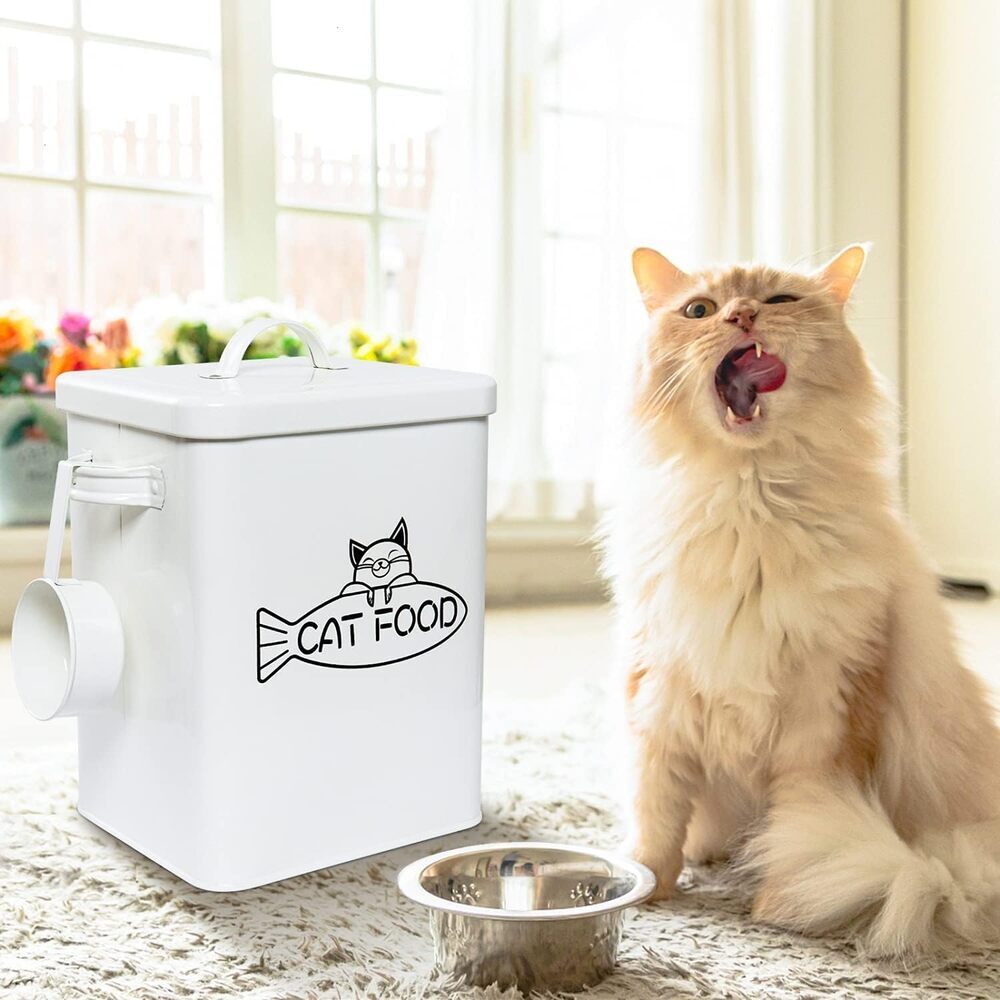 Modern & Airtight Cat Food Storage Container - CatGlamour.com