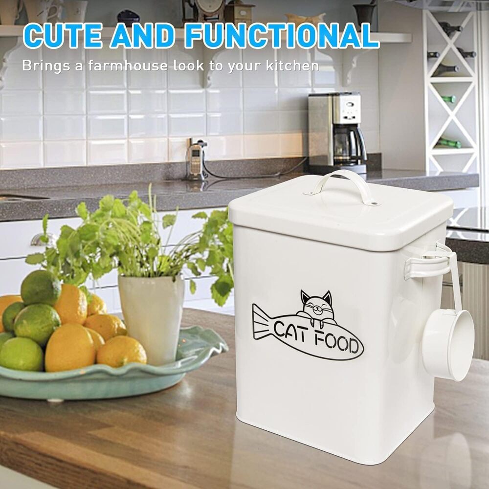 Modern & Airtight Cat Food Storage Container - CatGlamour.com