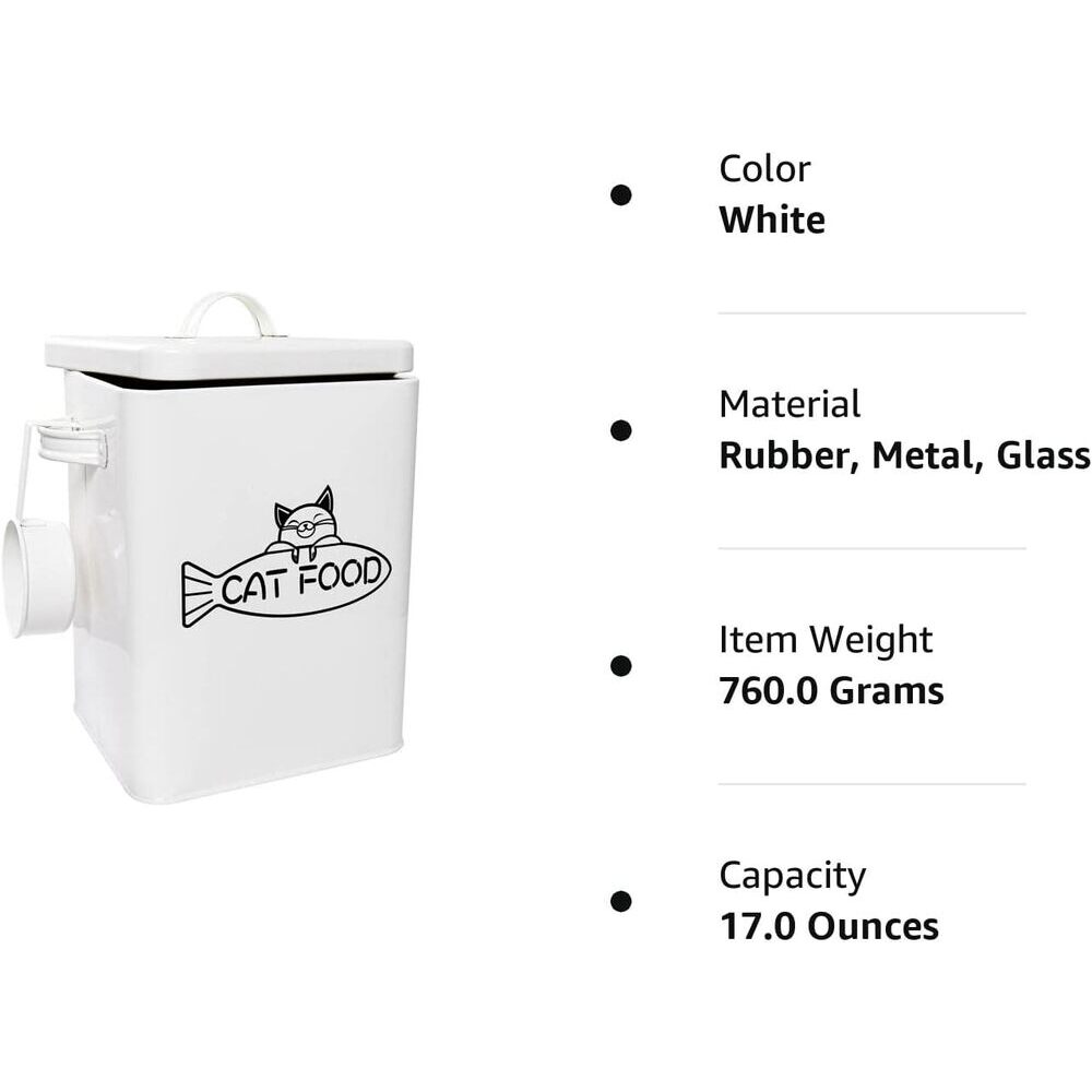 Modern & Airtight Cat Food Storage Container - CatGlamour.com