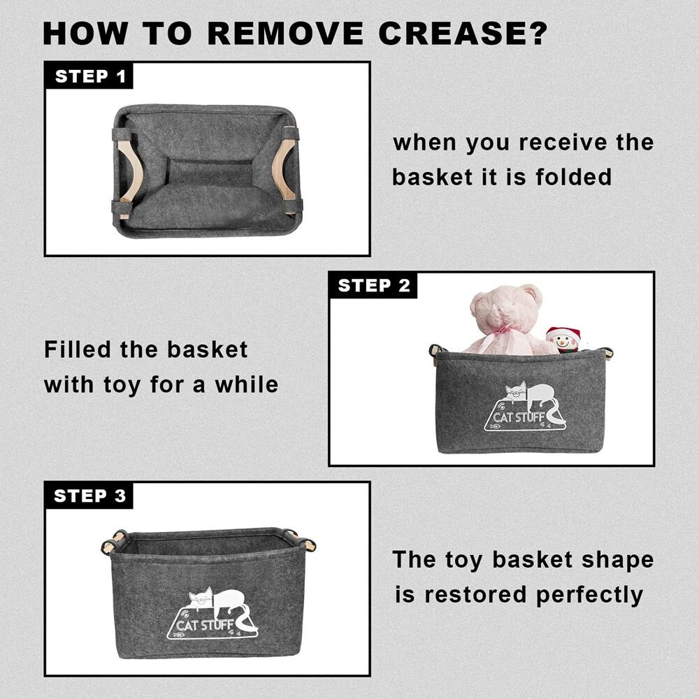 Modern Cat Toy Storage Basket - CatGlamour.com