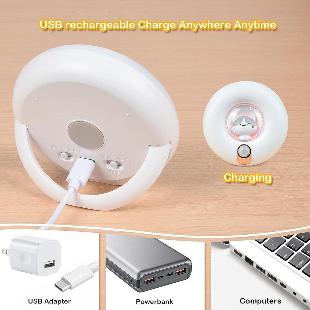 Illuminating Motion Sensor Cat Night Light - CatGlamour.com