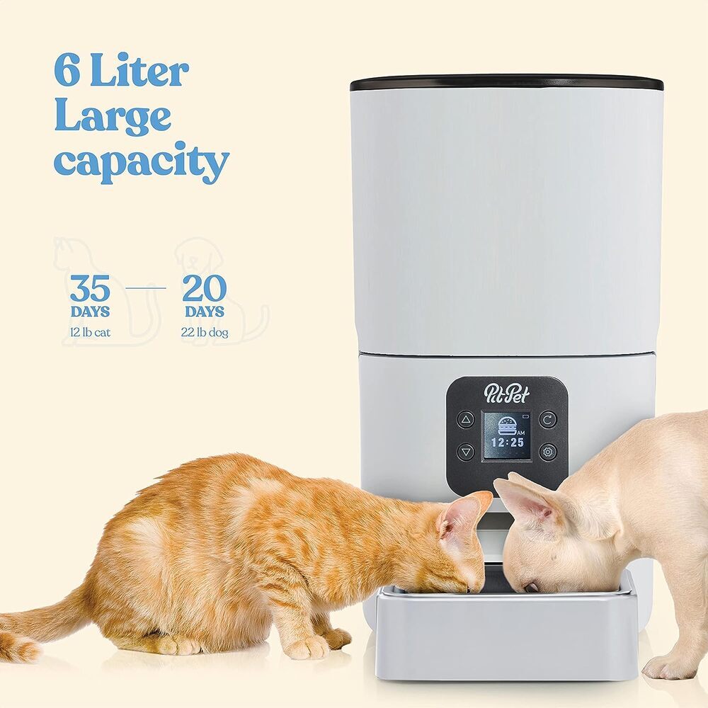 Hassle-Free Cat Feeding Made Easy: Advanced 6-Liters Automatic Cat ...