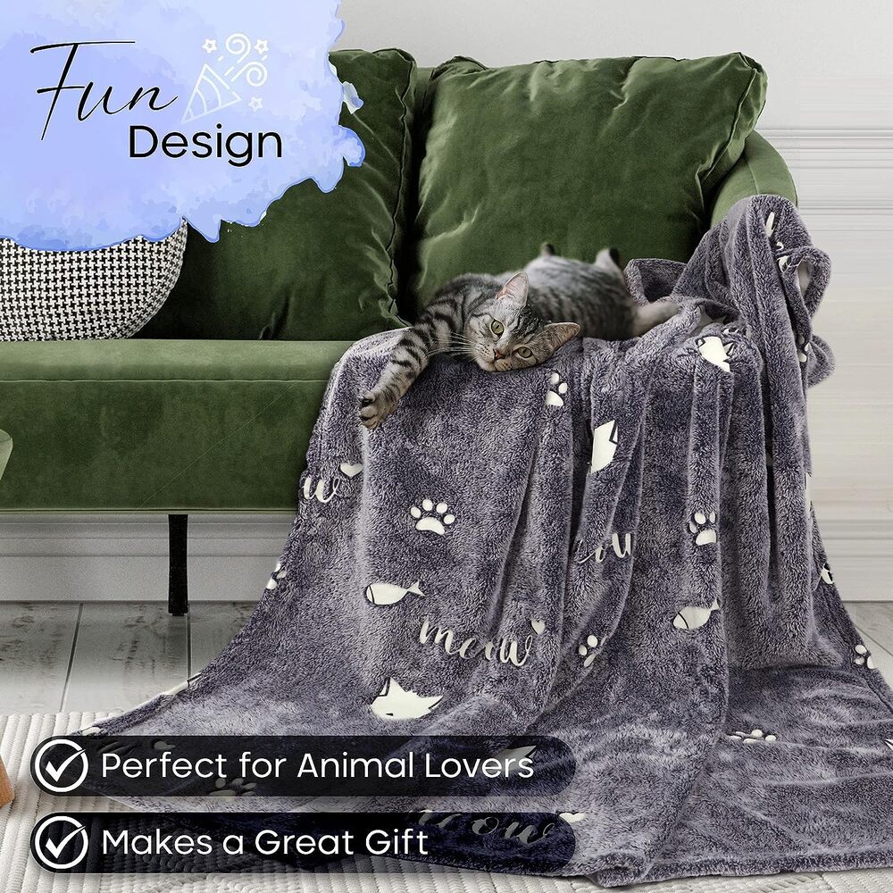 Cozy & Warm Cat Pattern Blanket - CatGlamour.com