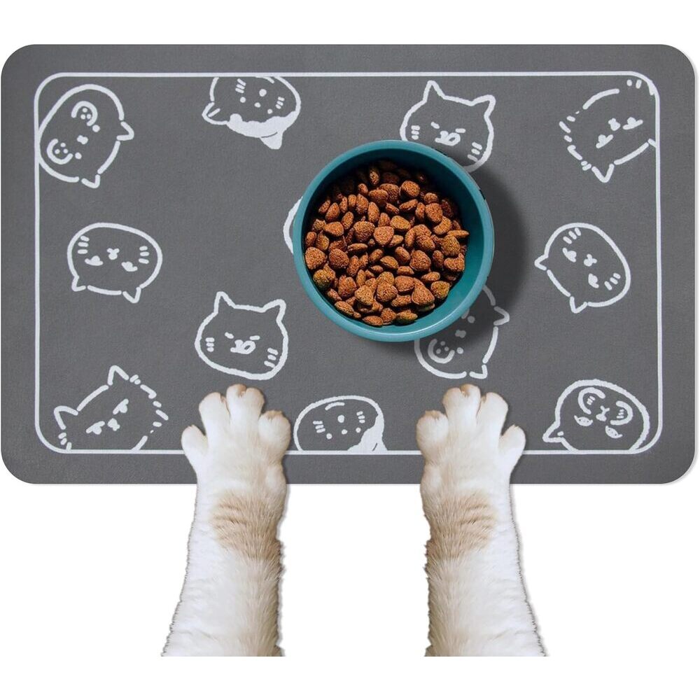 Modern, Soft & Durable Cat-Approved Food Mats - CatGlamour.com