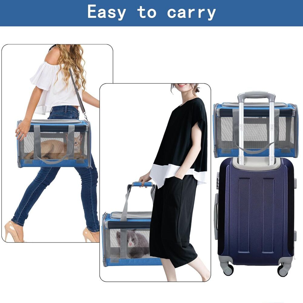Large Soft-Sided Airline Approved Cat Carrier - CatGlamour.com