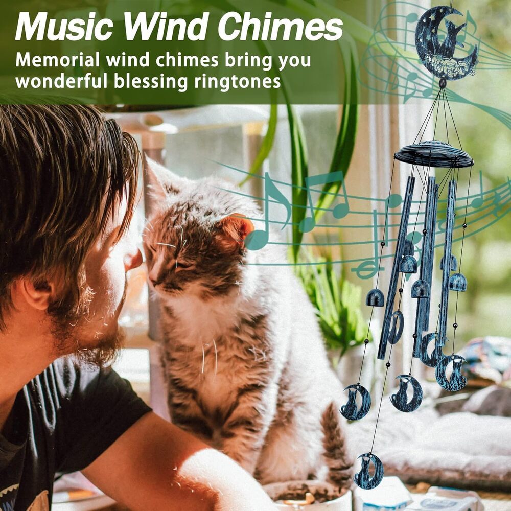 Cat Memorial Wind Chimes: A Beautiful Tribute for Cat Lovers and Garden ...