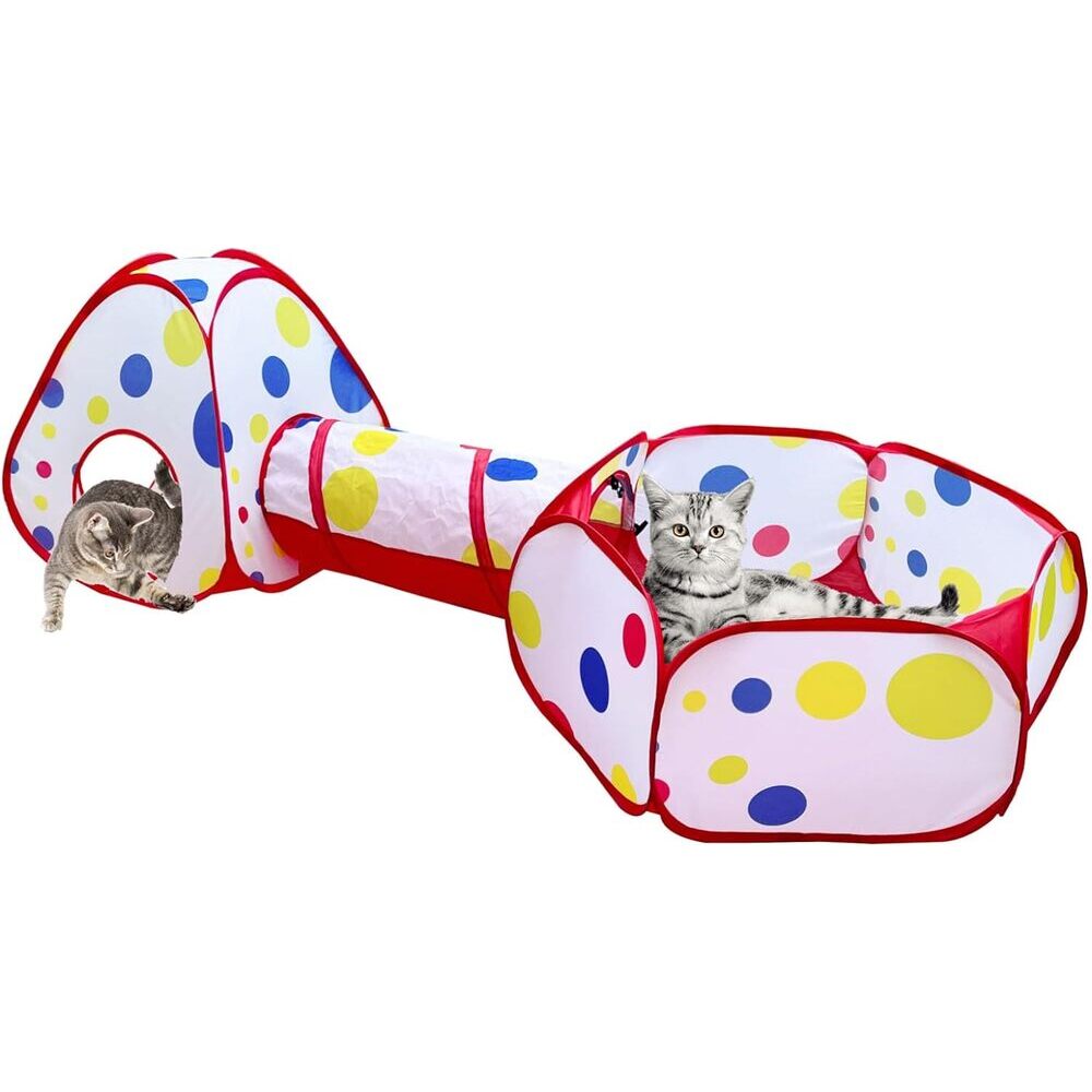 3 In 1 Detachable Design Cat Playpen Cat Tunnel And Cat Tent