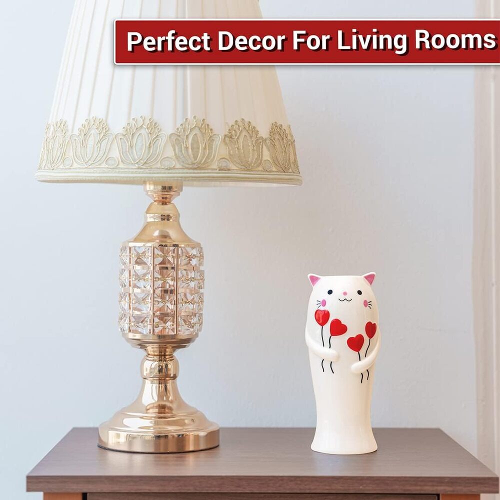 Charming Handmade Cat Ceramic Vase - CatGlamour.com