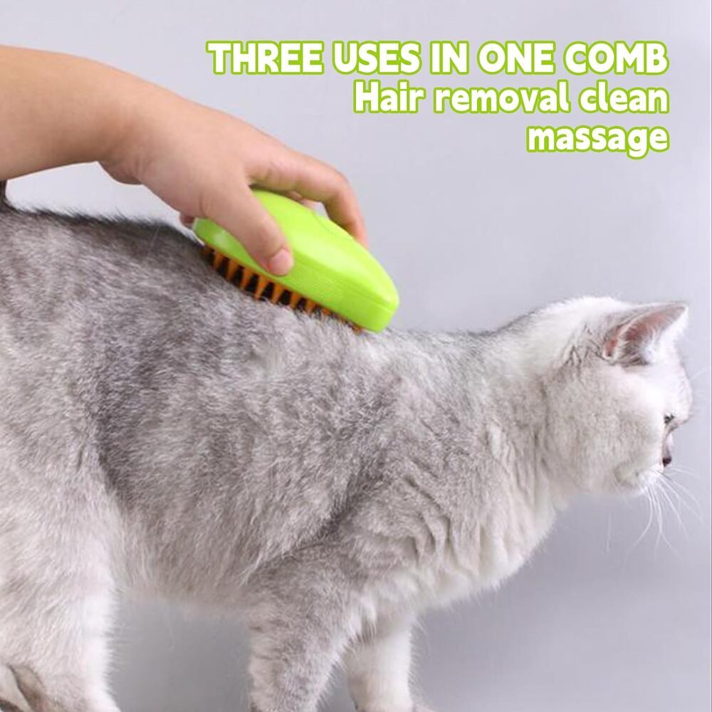 CatGlamour™ Steam-Powered Cat Brush: Our Revolutionary 3-in-1 Grooming ...