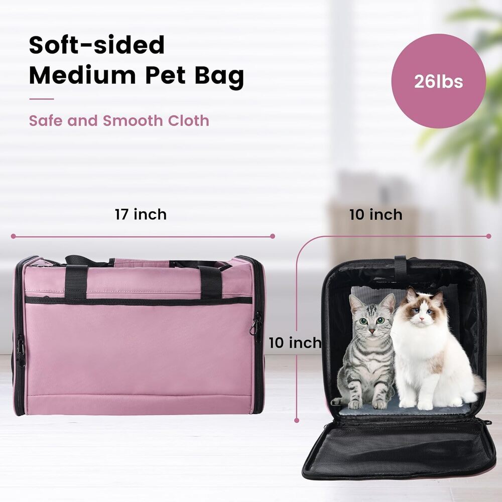 TSA Approved Soft & Collapsible Cat Carrier - CatGlamour.com