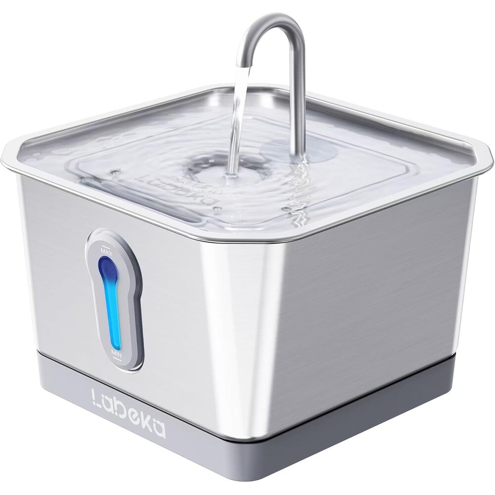 4L Stainless Steel Wireless Cat Water Fountain – Automatic Pet ...
