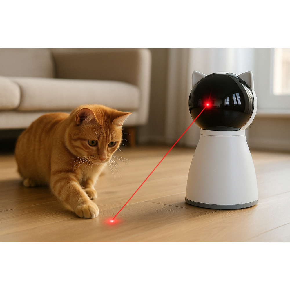 ChaseBeam – 4th Gen Random Laser Cat Toy - CatGlamour.com